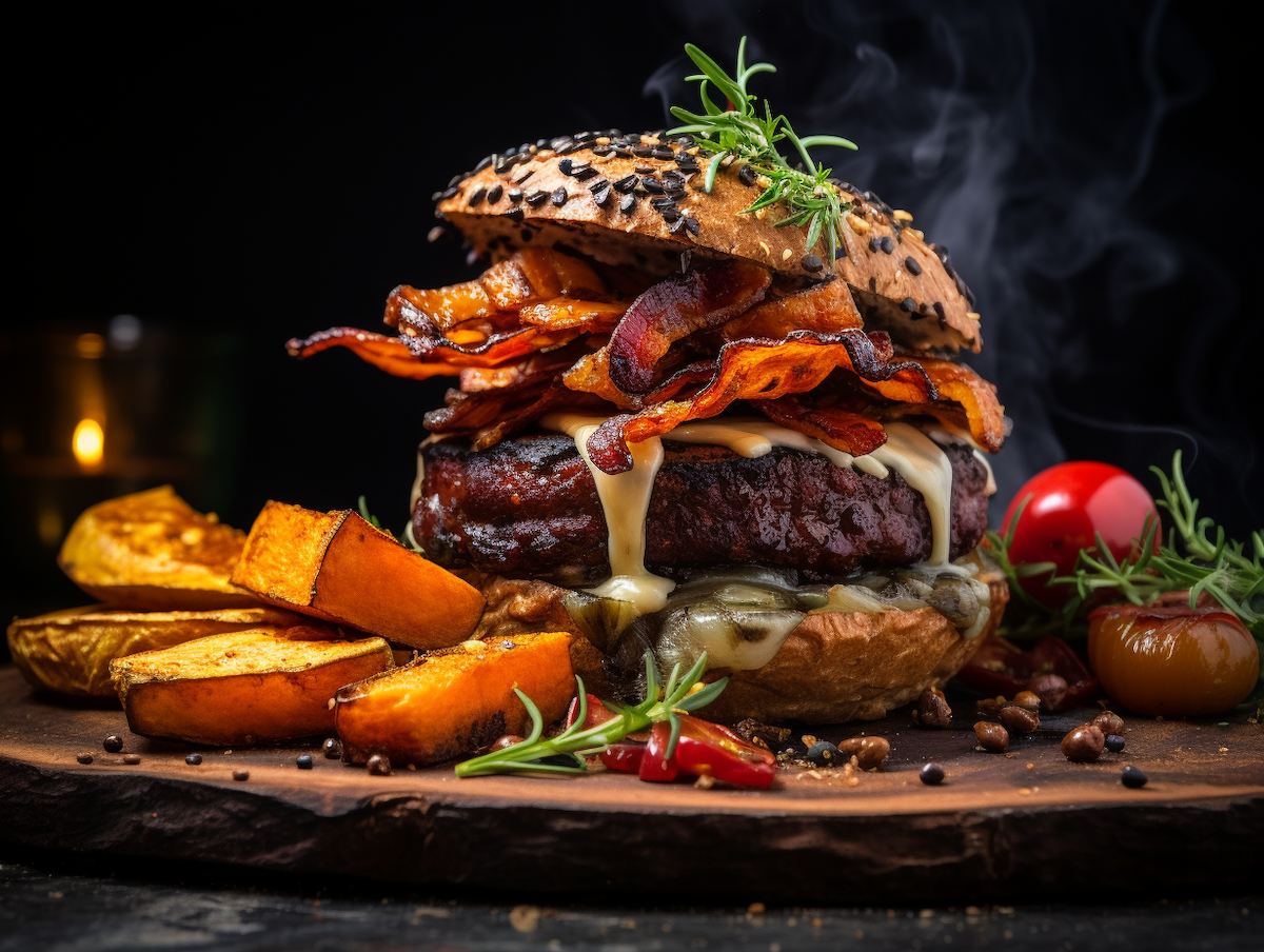 BBQ-Burger mit krossen Süßkartoffel-Pommes - TASTE EXPLORER - Ich liebe ...