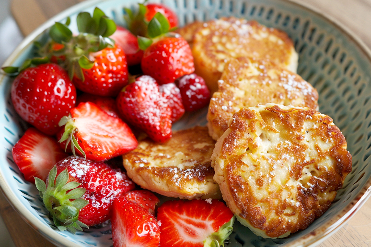 Tofupuffer mit Erdbeeren - TASTE EXPLORER - Ich liebe Essen!