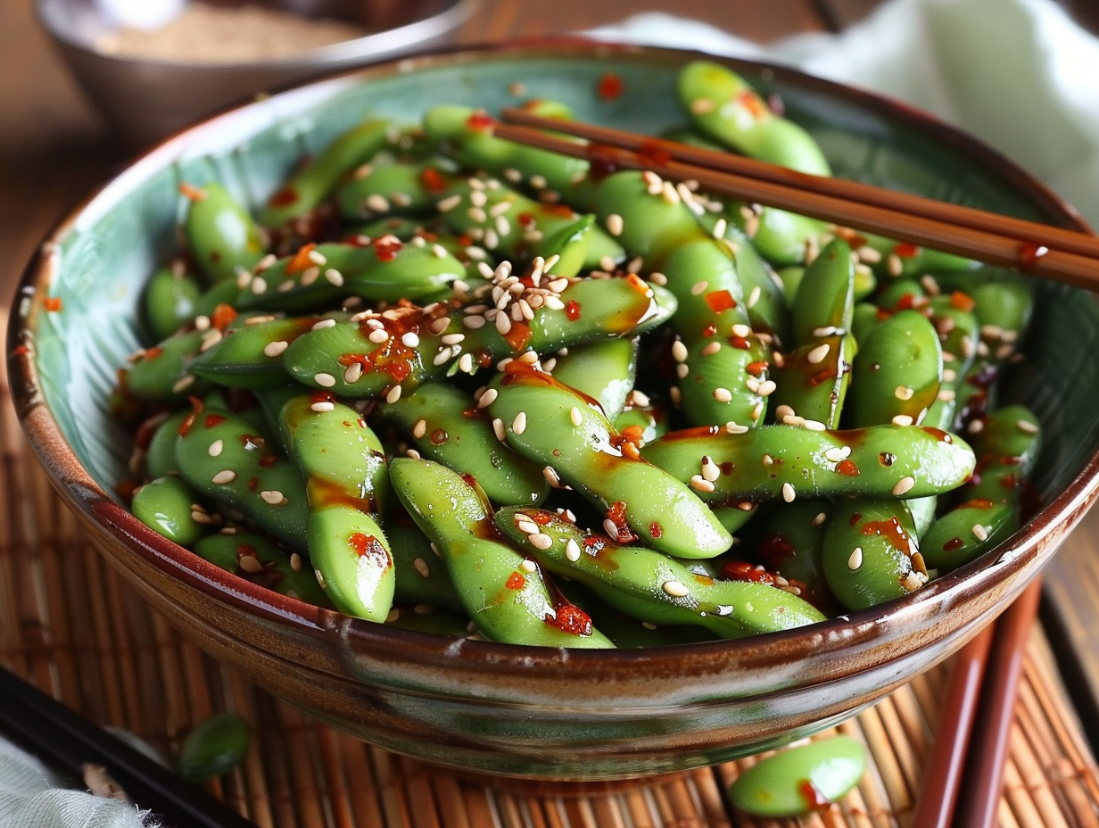 Spicy Edamame - TASTE EXPLORER - Ich liebe Essen!
