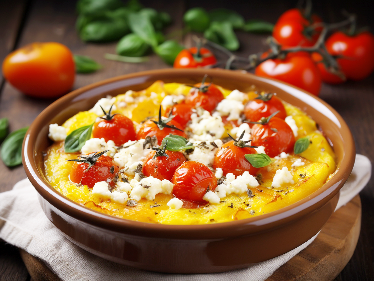 Polenta Auflauf mit Tomaten und Ziegenkäse - TASTE EXPLORER - Ich liebe Essen!